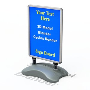 Street sign 3D model - TurboSquid 1242703