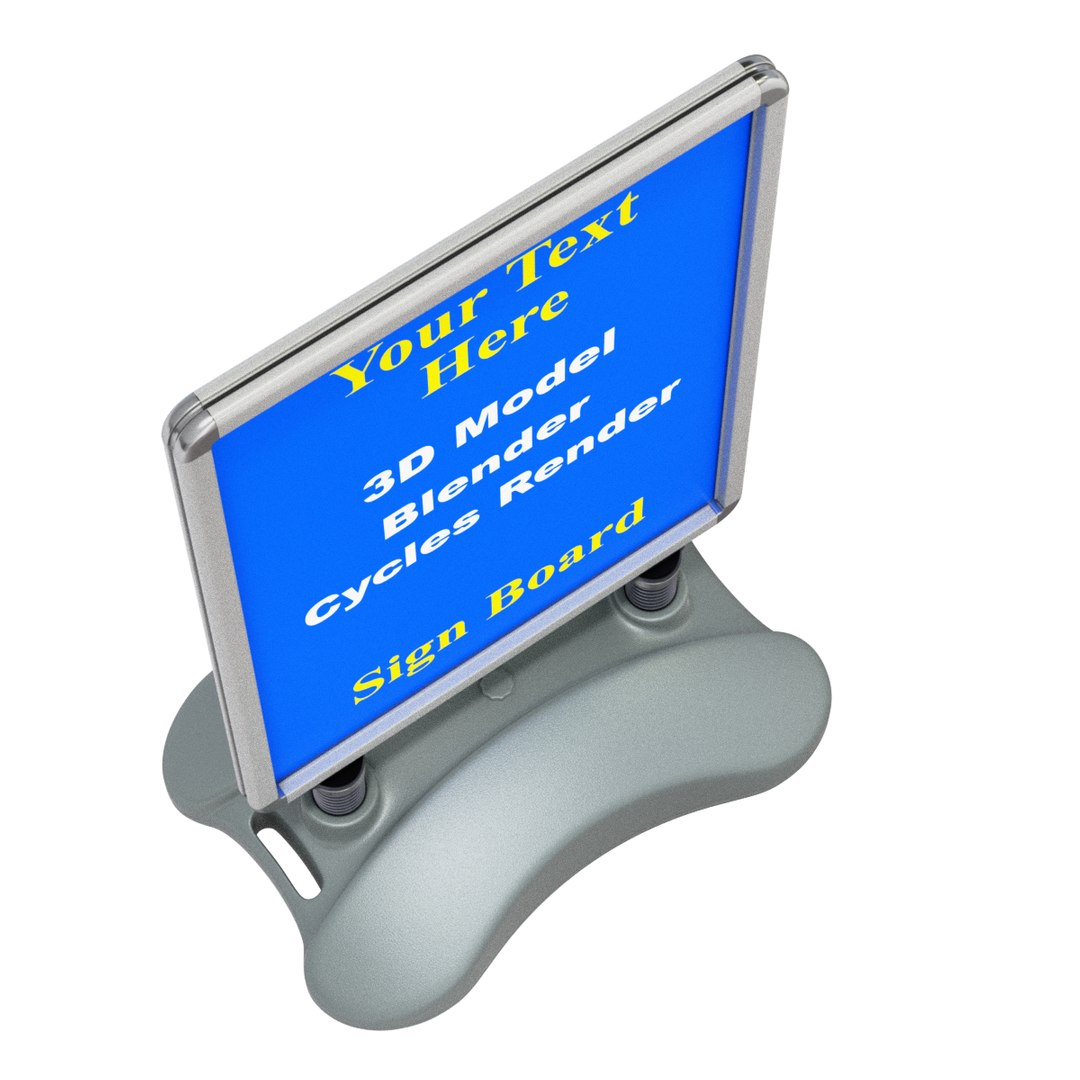 Stand Sign Street 3D Model - TurboSquid 1242282