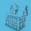 Medieval Coaching Inn Buildings 3d Obj