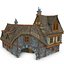 Medieval Coaching Inn Buildings 3d Obj