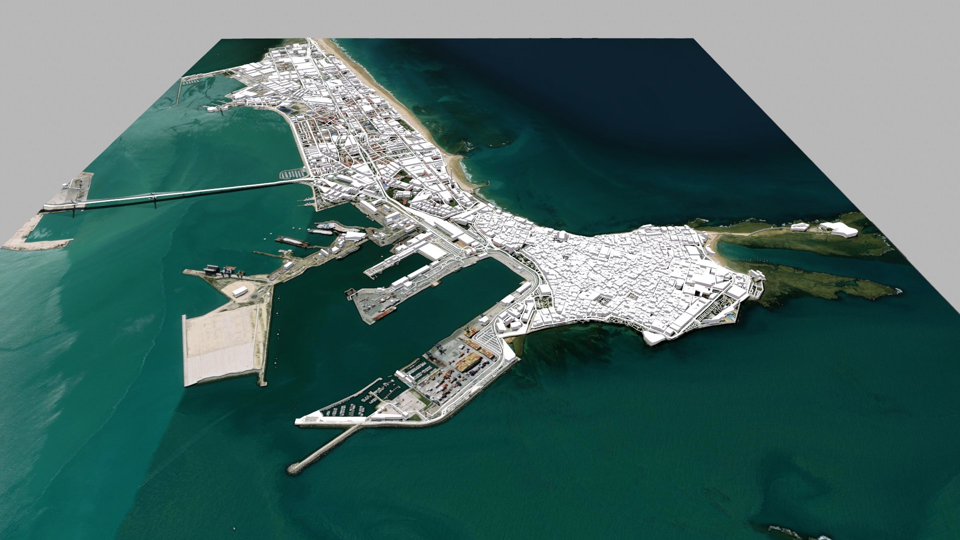 3D Cityscape Cadiz Spain - TurboSquid 2196668