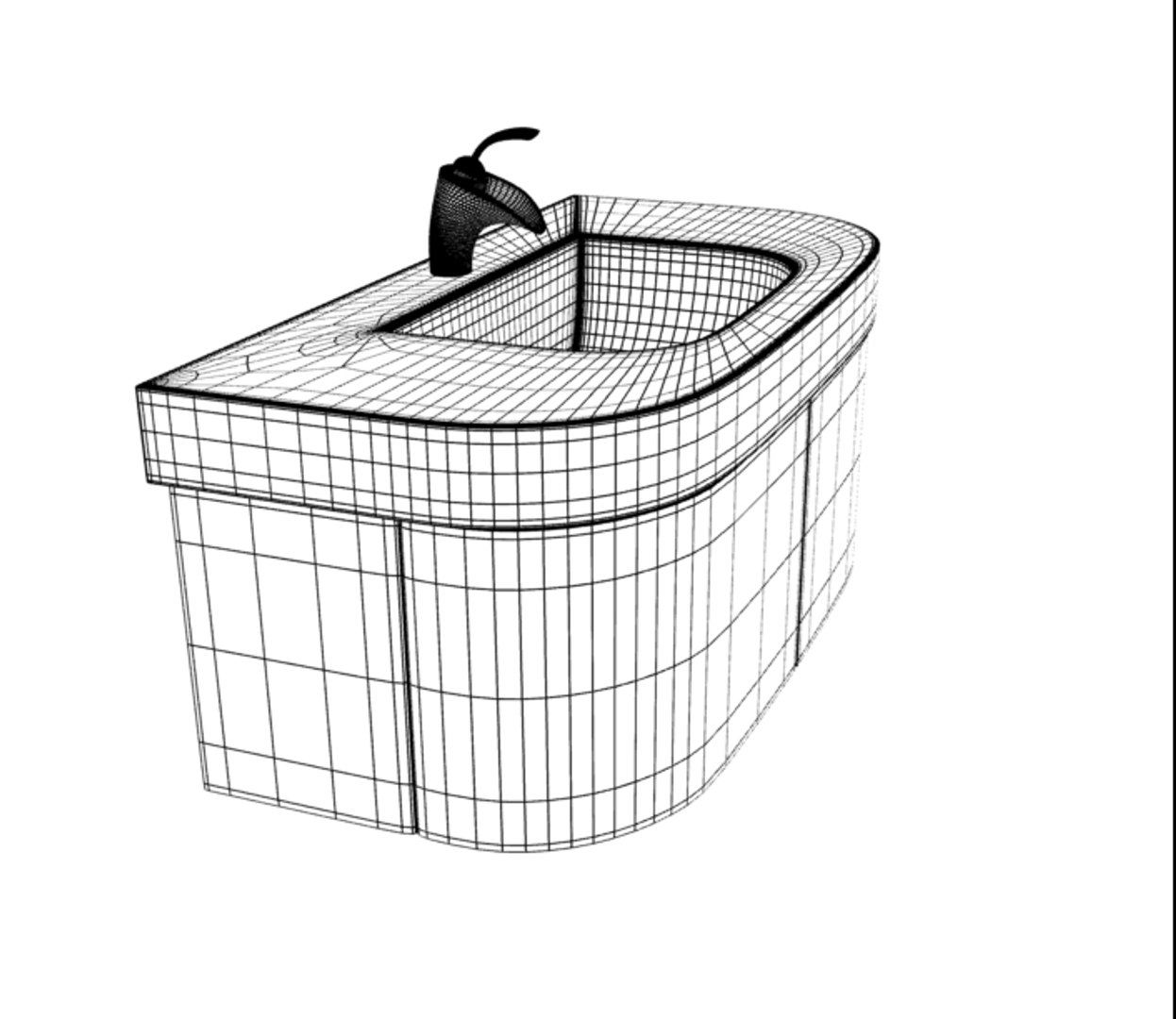 3D Modern Wash Basin Model - TurboSquid 1629304
