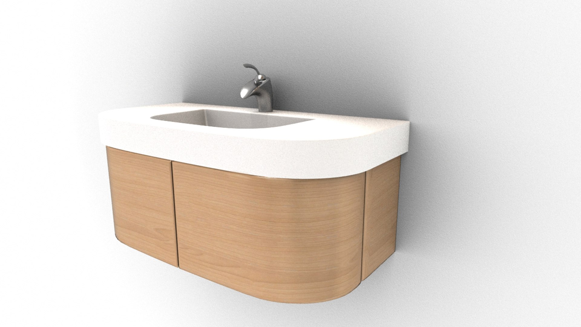 3D Modern Wash Basin Model - TurboSquid 1629304