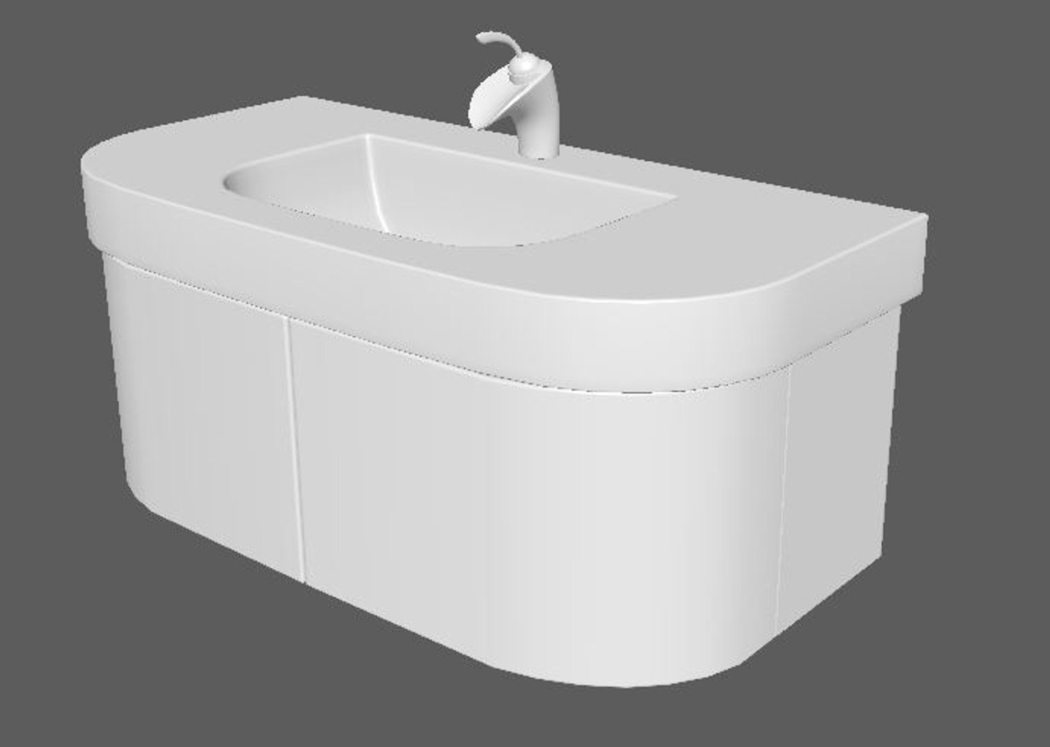 3D Modern Wash Basin Model - TurboSquid 1629304