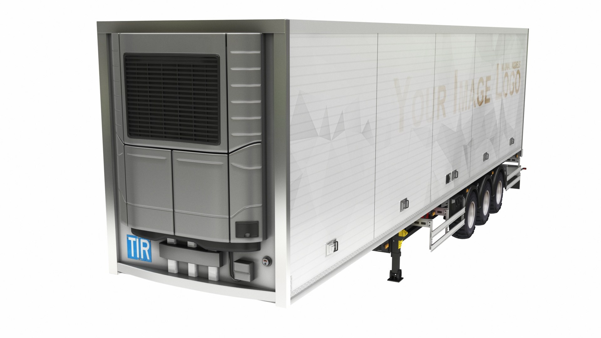 Realistic Box Trailer 3D Model - TurboSquid 1532454