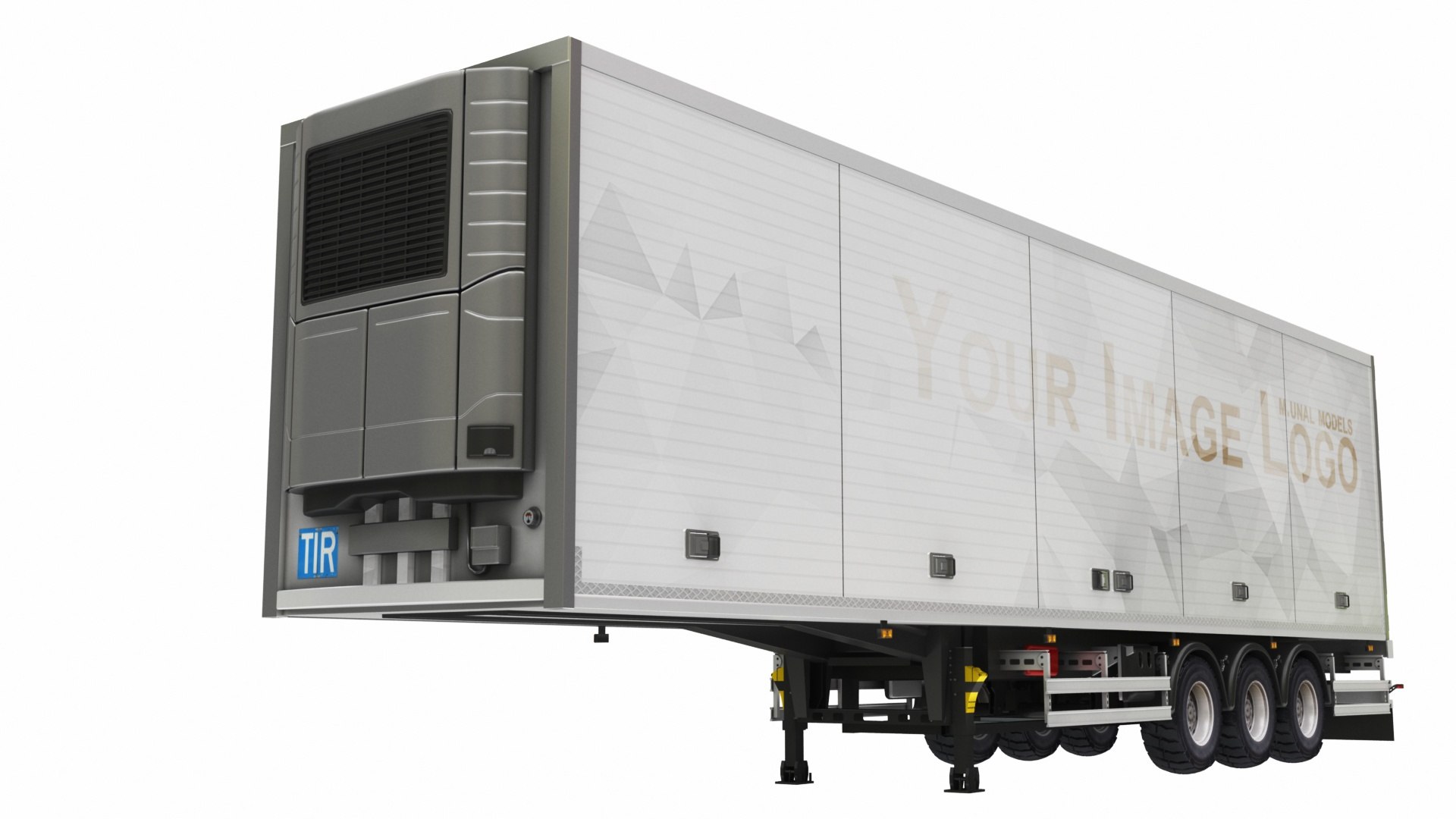 Realistic Box Trailer 3D Model - TurboSquid 1532454