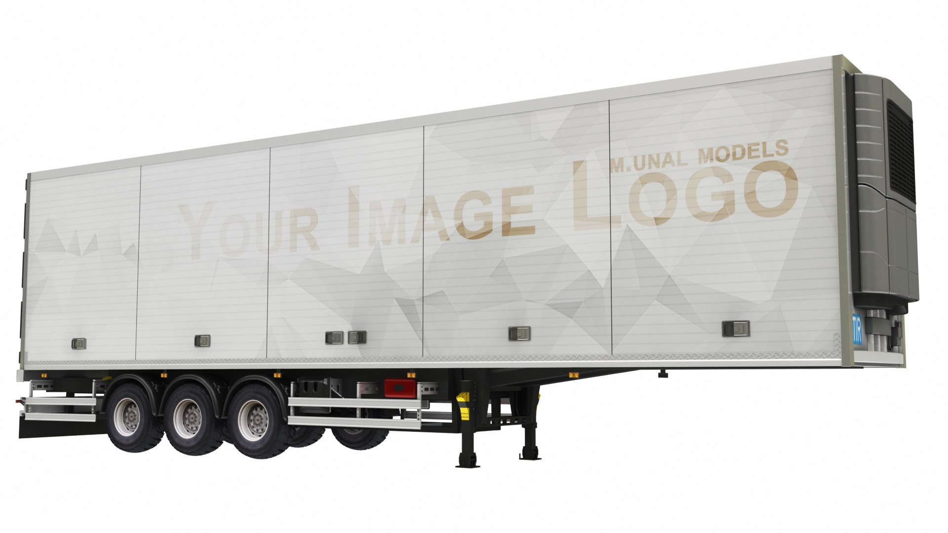 Realistic Box Trailer 3D Model - TurboSquid 1532454