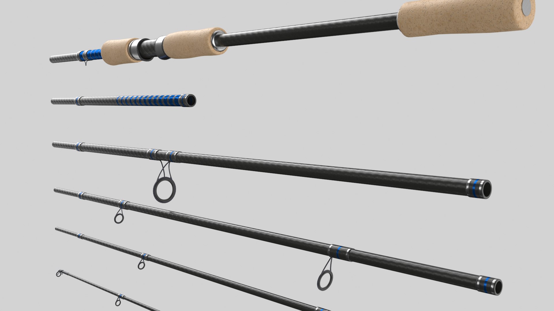 Travel Spinning Fishing 3D Model - TurboSquid 1650150