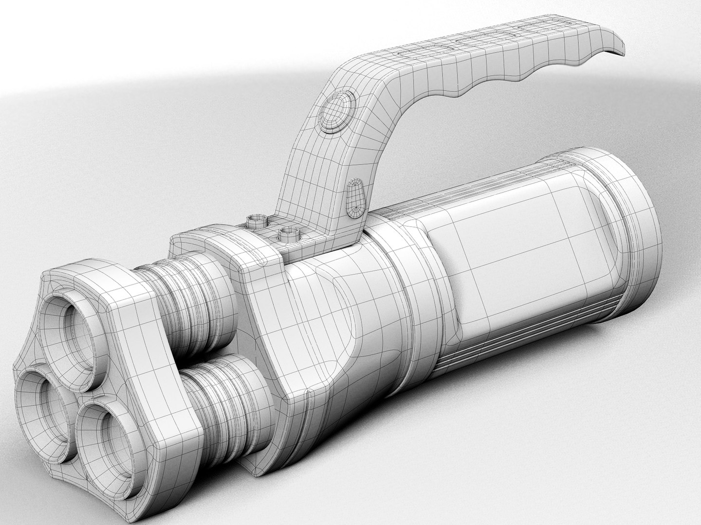 3D Led Flashlight - TurboSquid 1294687