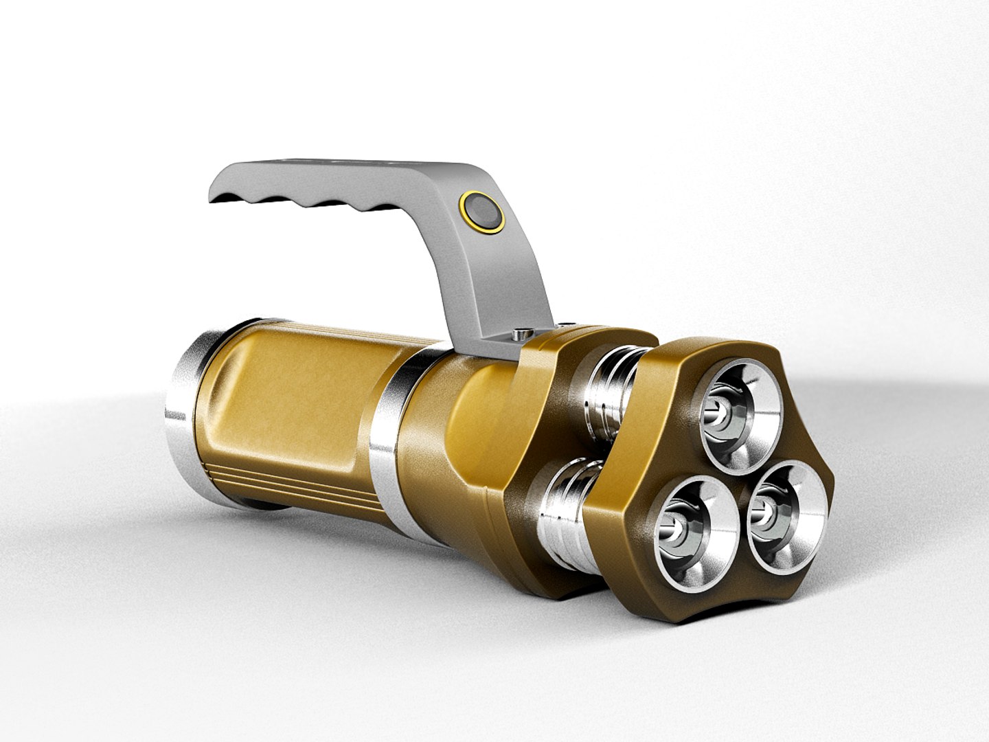 3D Led Flashlight - TurboSquid 1294687