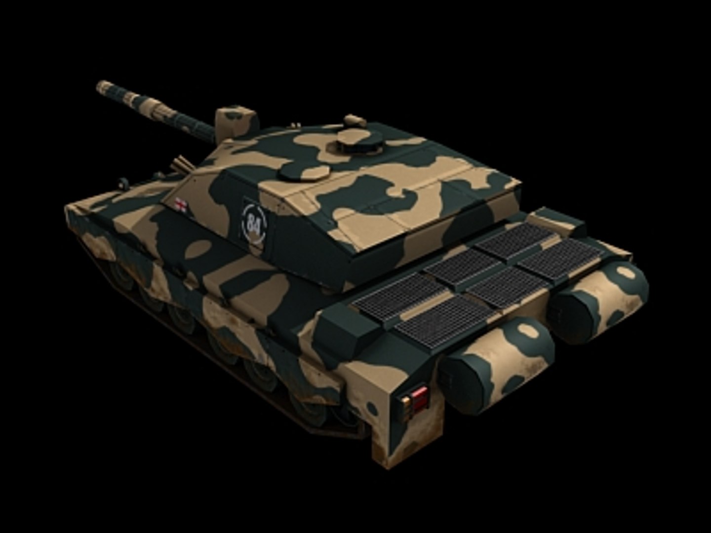 British Army Challenger 2 3d Model