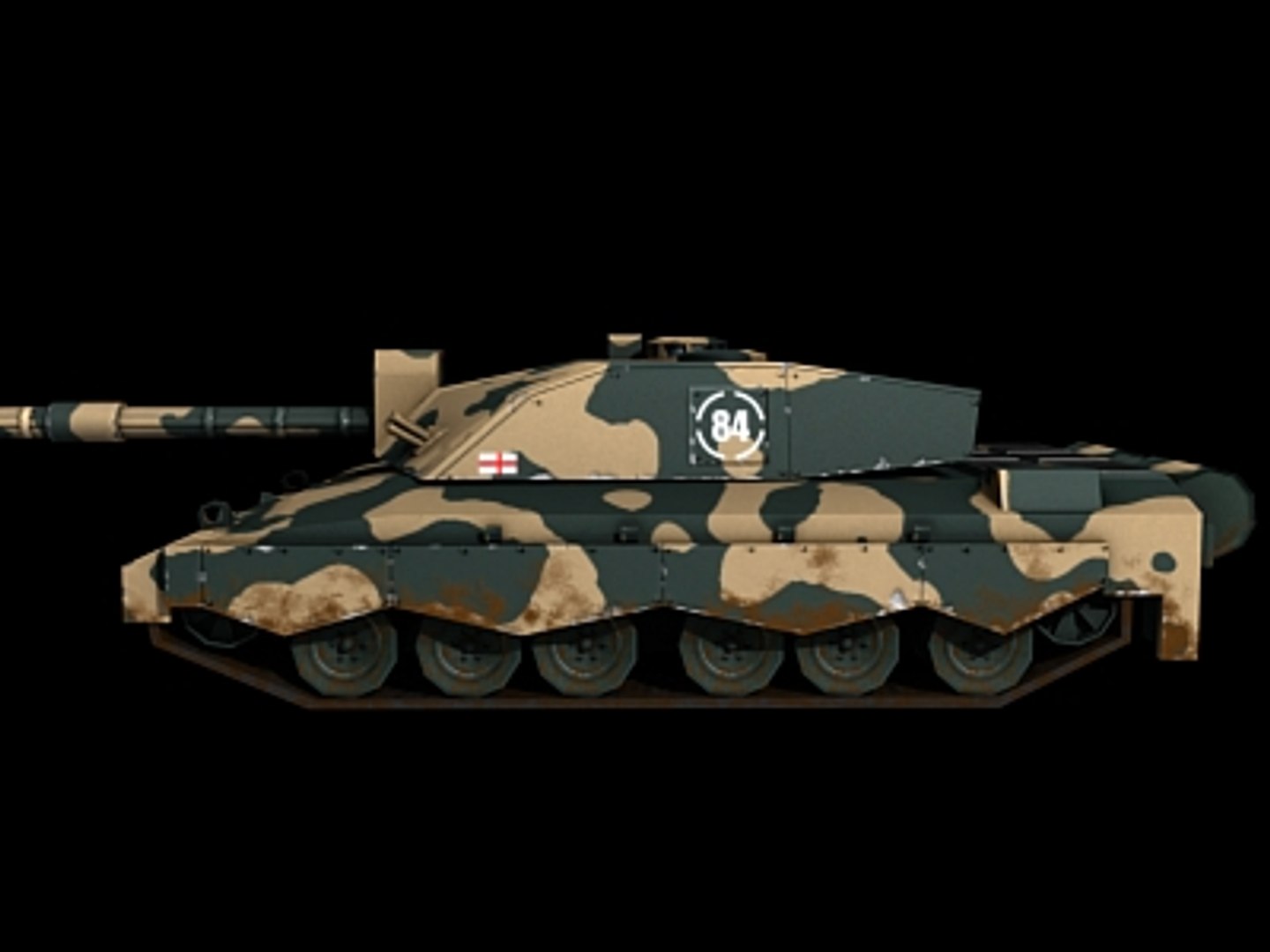 British Army Challenger 2 3d Model
