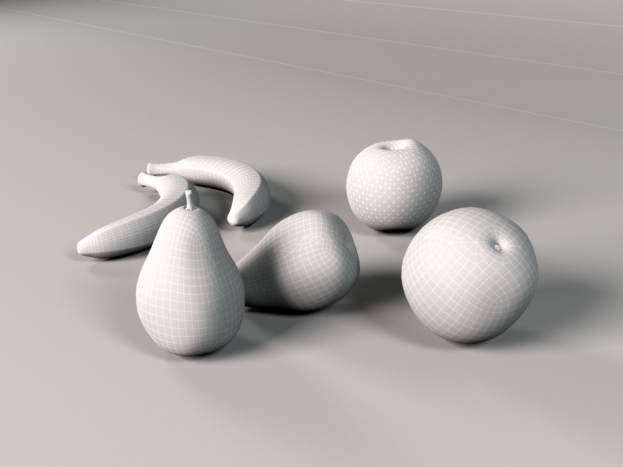 free fruit pack 3d model