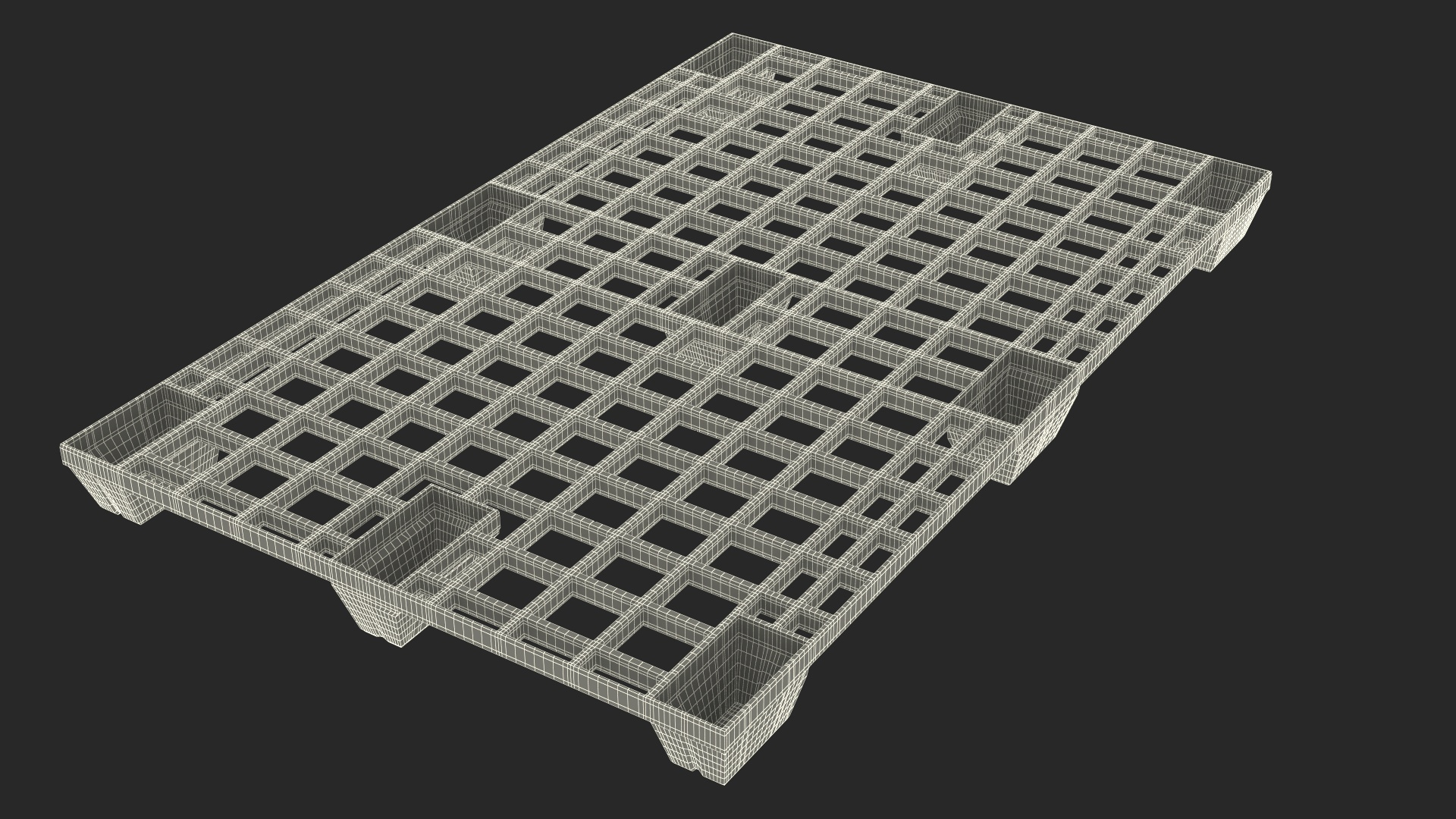 3D Floor Stacking Plastic Pallet Model - TurboSquid 2169533