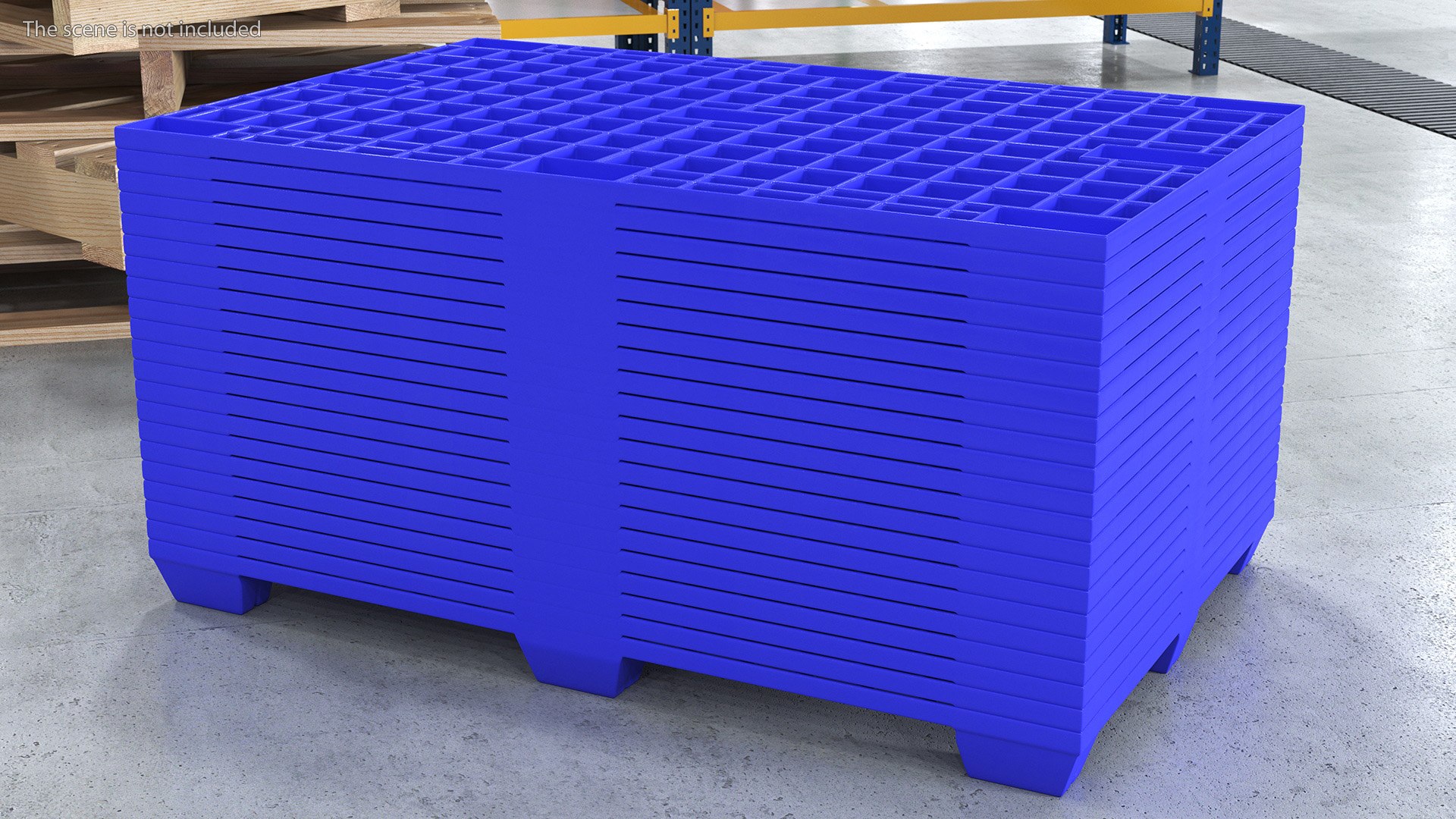 3D Floor Stacking Plastic Pallet Model - TurboSquid 2169533