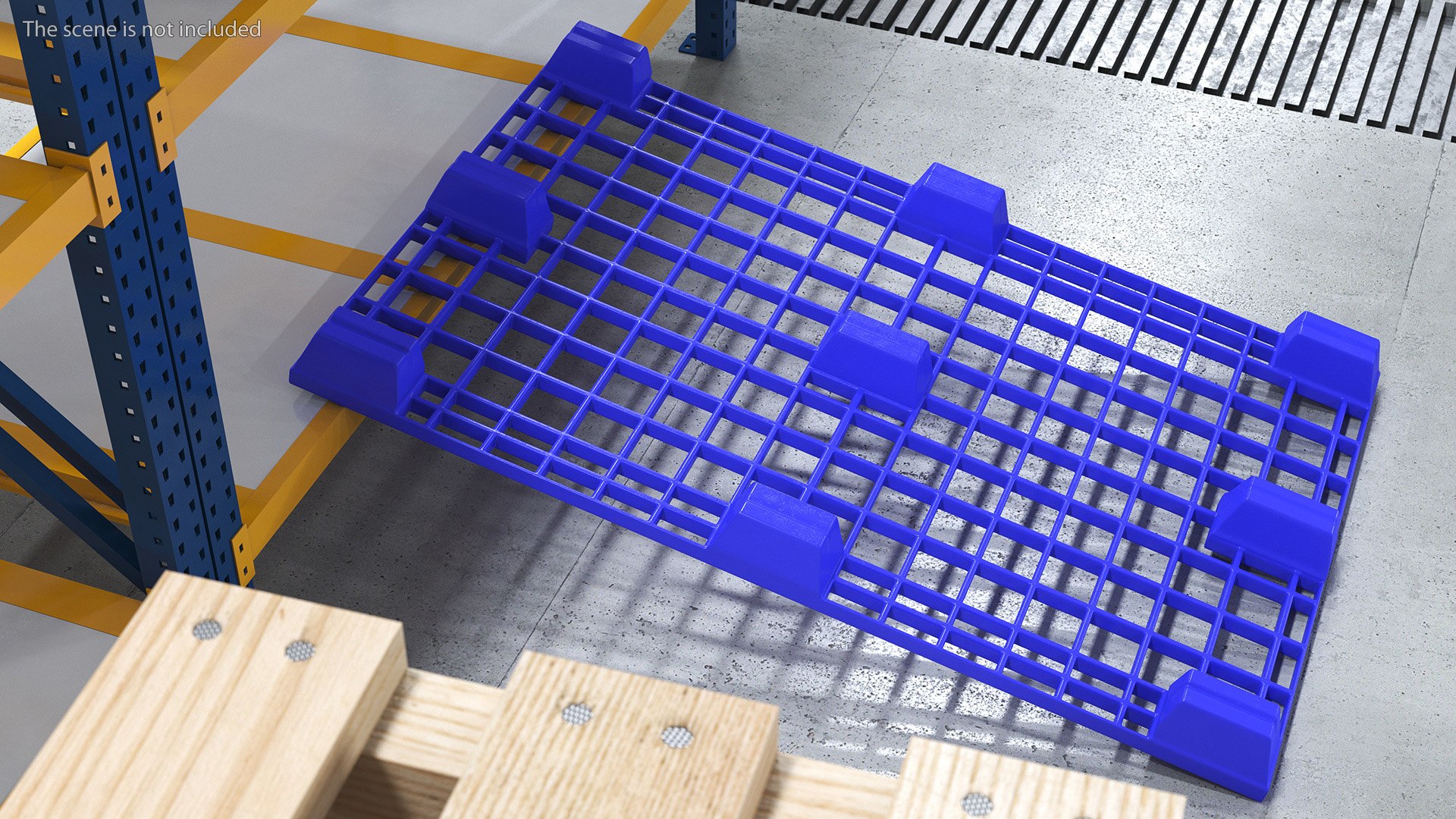3D Floor Stacking Plastic Pallet Model - TurboSquid 2169533