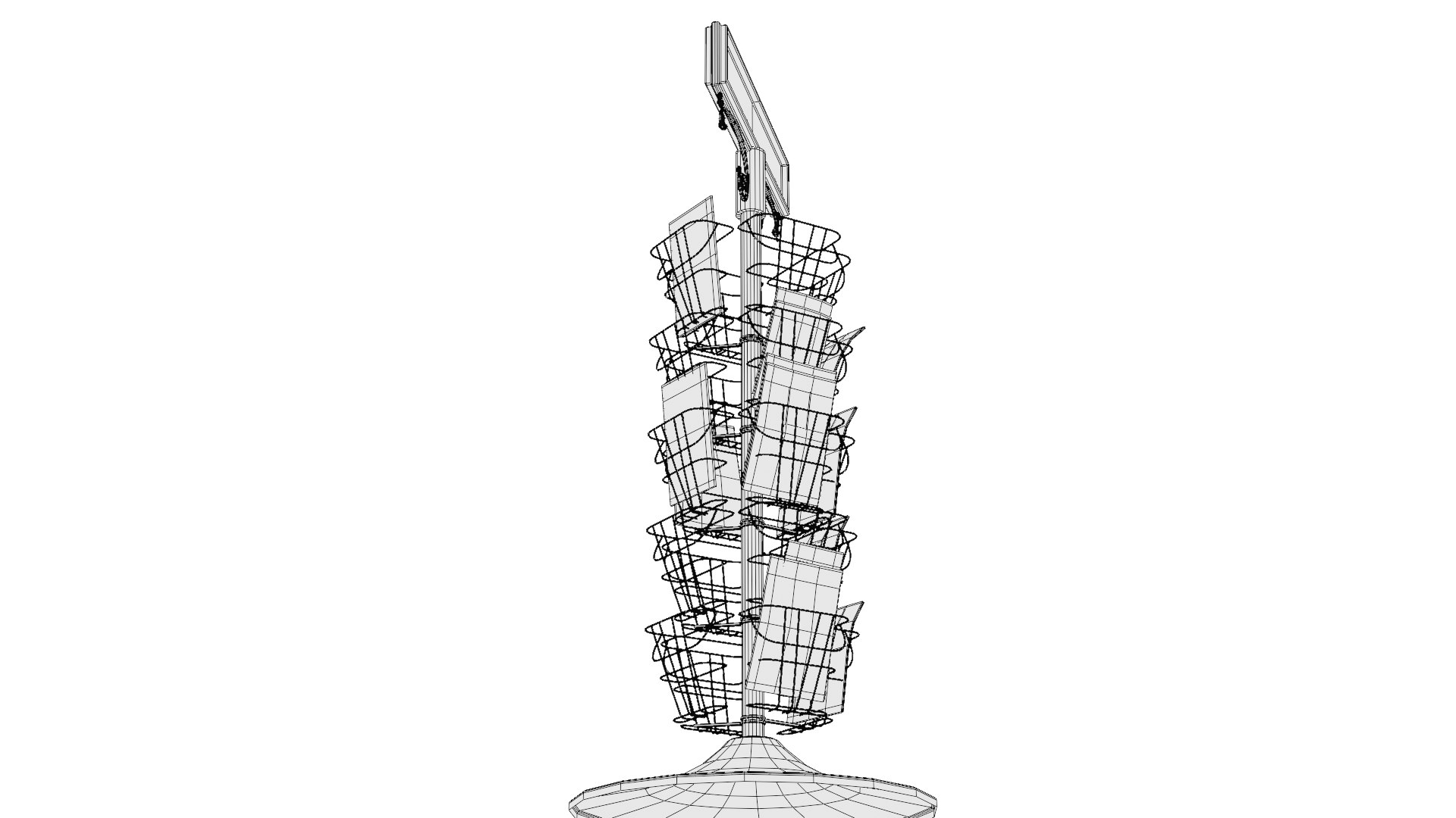 Magazine Display Rack With 4k Pbr Textures 3D Model - TurboSquid 2098017