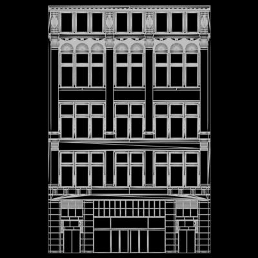 Architectural Facade 3d Model