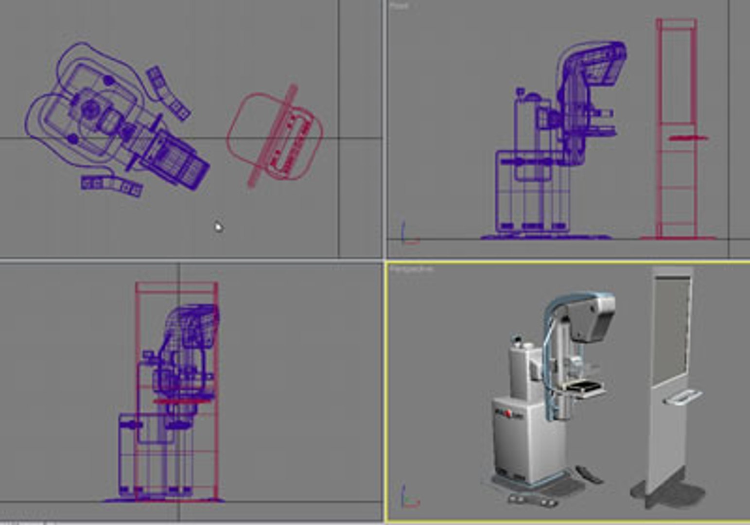 3d Mammography Medical Imaging Machine Model
