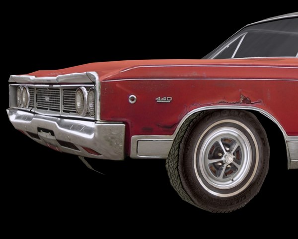 3d 1968 dodge monaco 500
