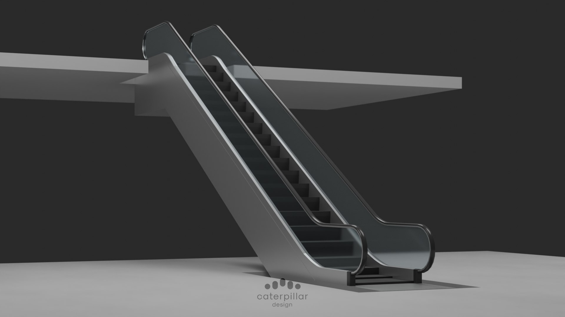 Free Escalator-Adjustable 3D Model - TurboSquid 2051413