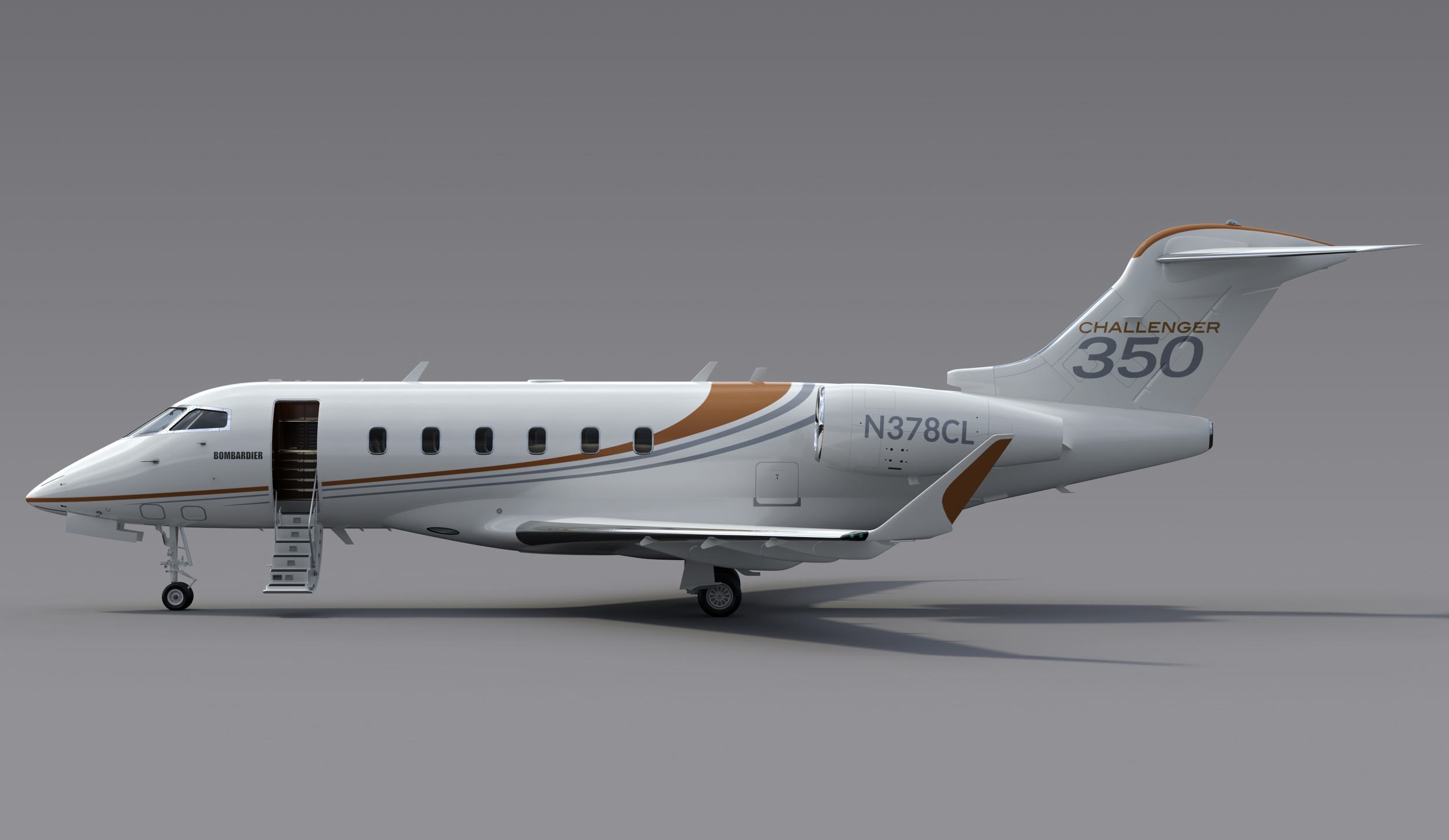 3D bombardier challenger 350 business jet model - TurboSquid 1463548