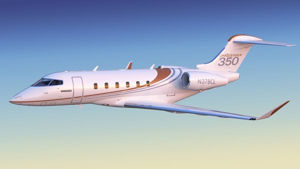 3D bombardier challenger 350 business jet model - TurboSquid 1463548