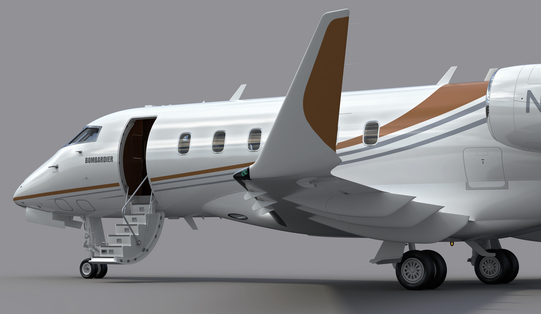 3D bombardier challenger 350 business jet model - TurboSquid 1463548