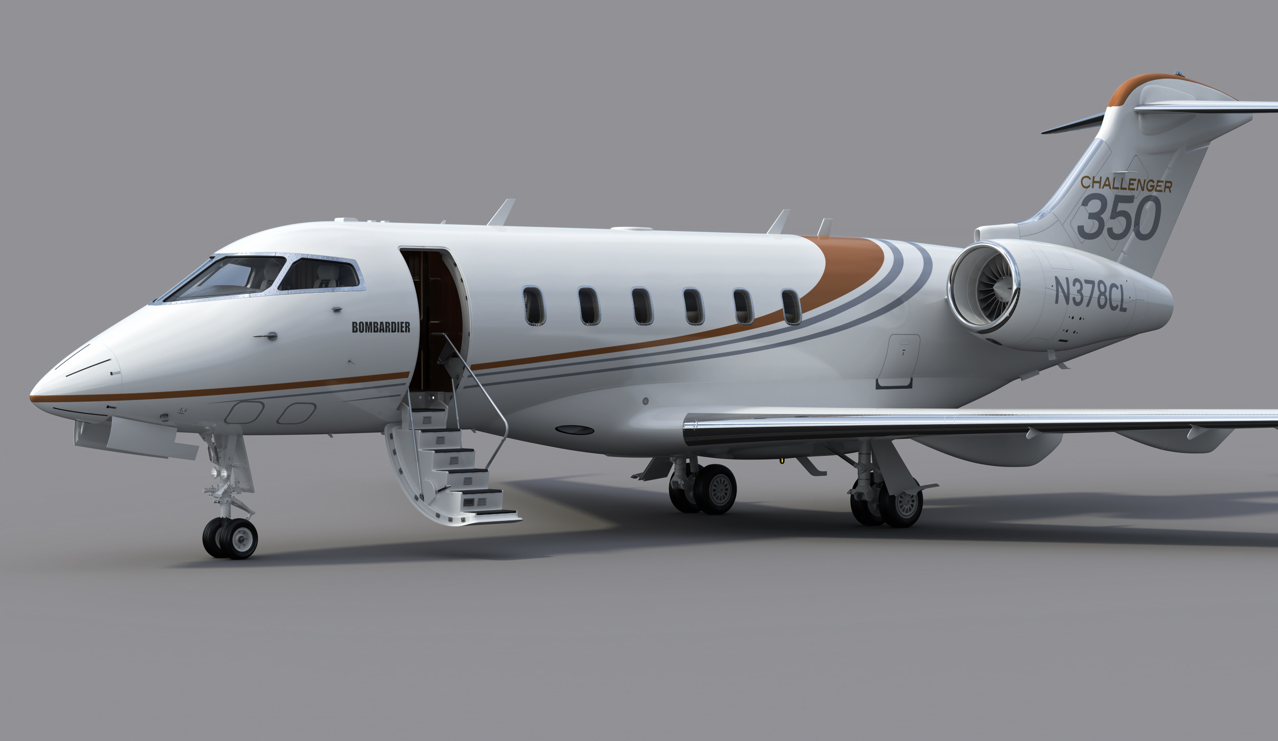 3D bombardier challenger 350 business jet model - TurboSquid 1463548