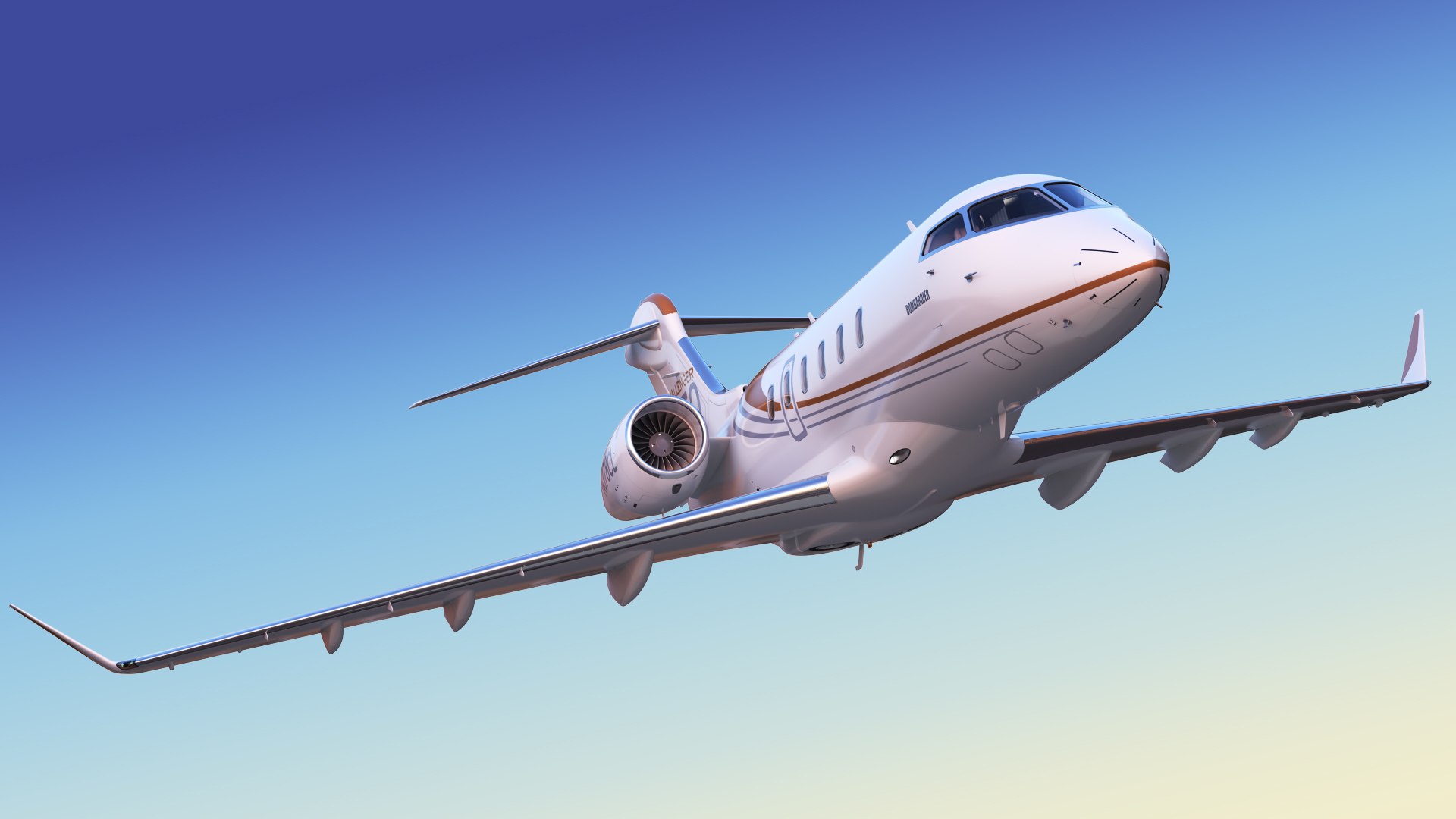 3D bombardier challenger 350 business jet model - TurboSquid 1463548
