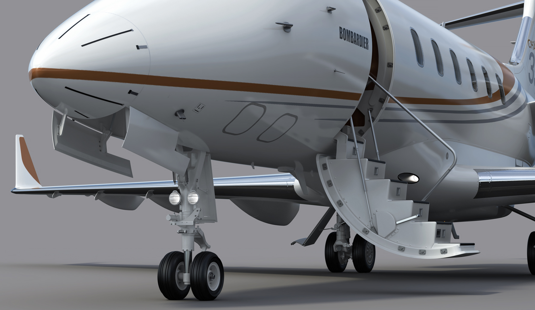3D bombardier challenger 350 business jet model - TurboSquid 1463548