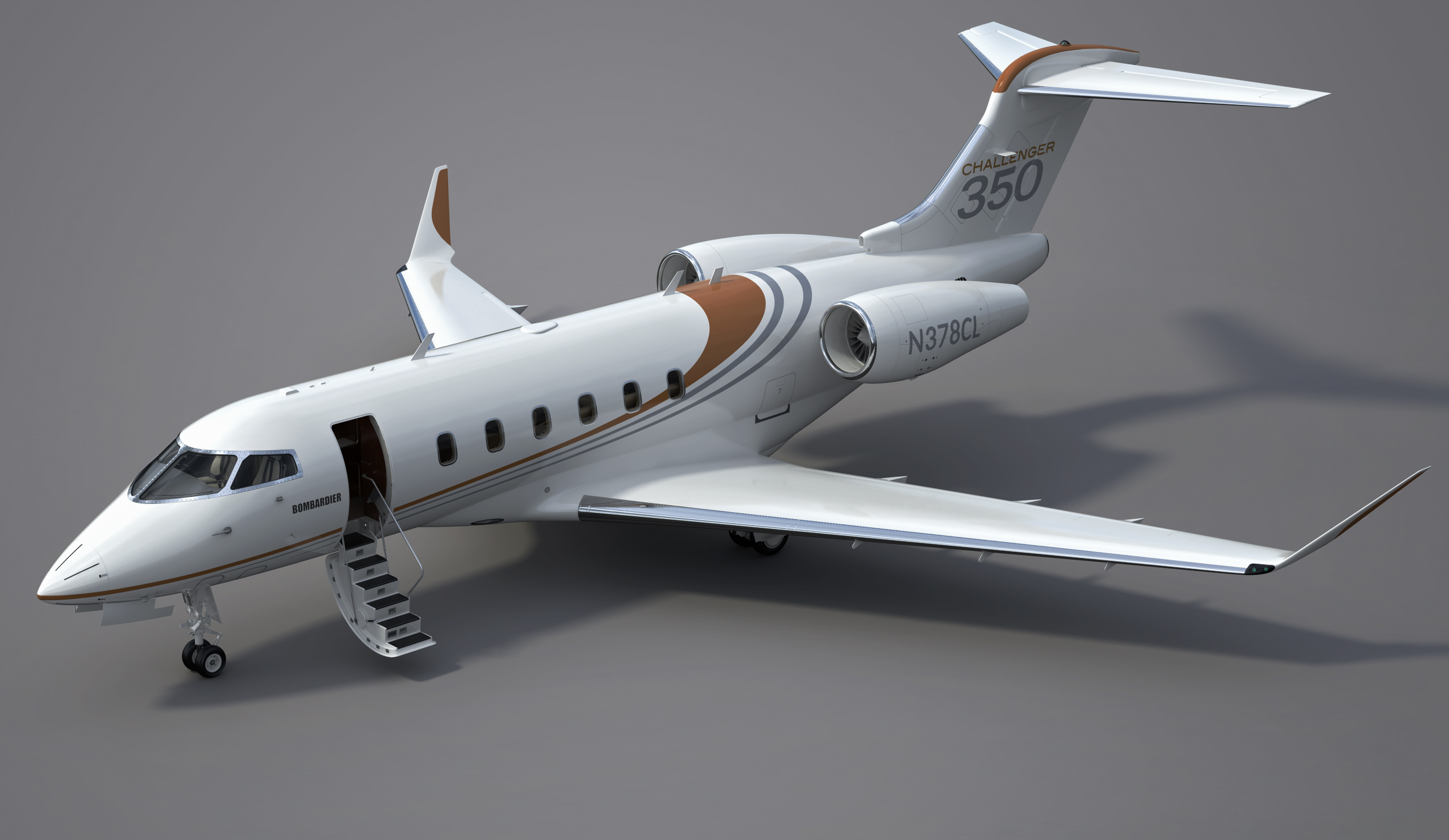 3D bombardier challenger 350 business jet model - TurboSquid 1463548