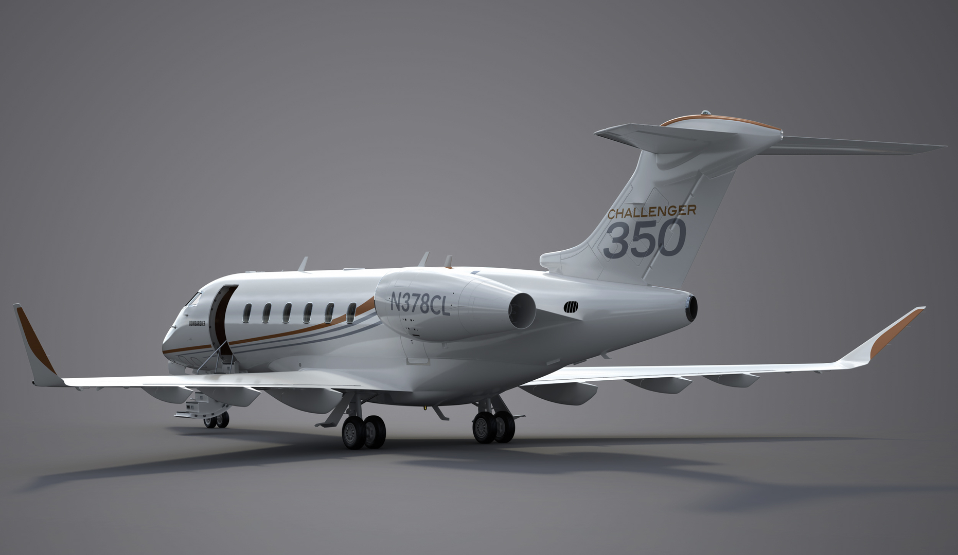 3D bombardier challenger 350 business jet model - TurboSquid 1463548