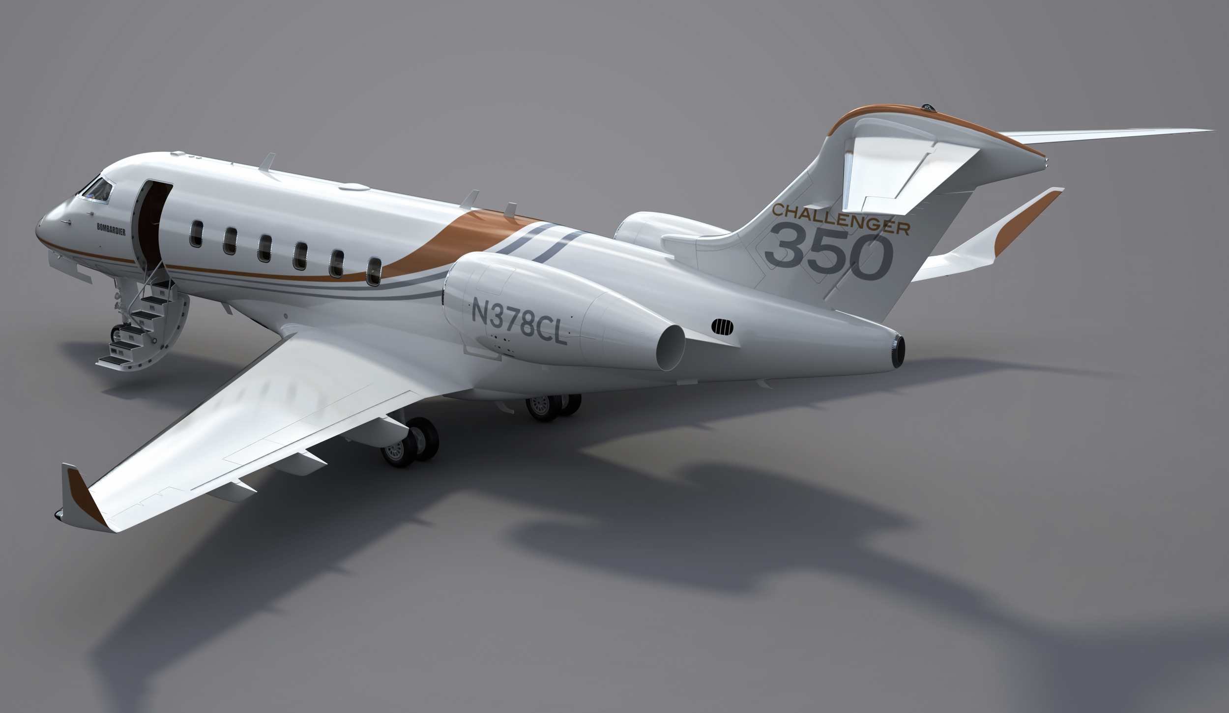 3D bombardier challenger 350 business jet model - TurboSquid 1463548