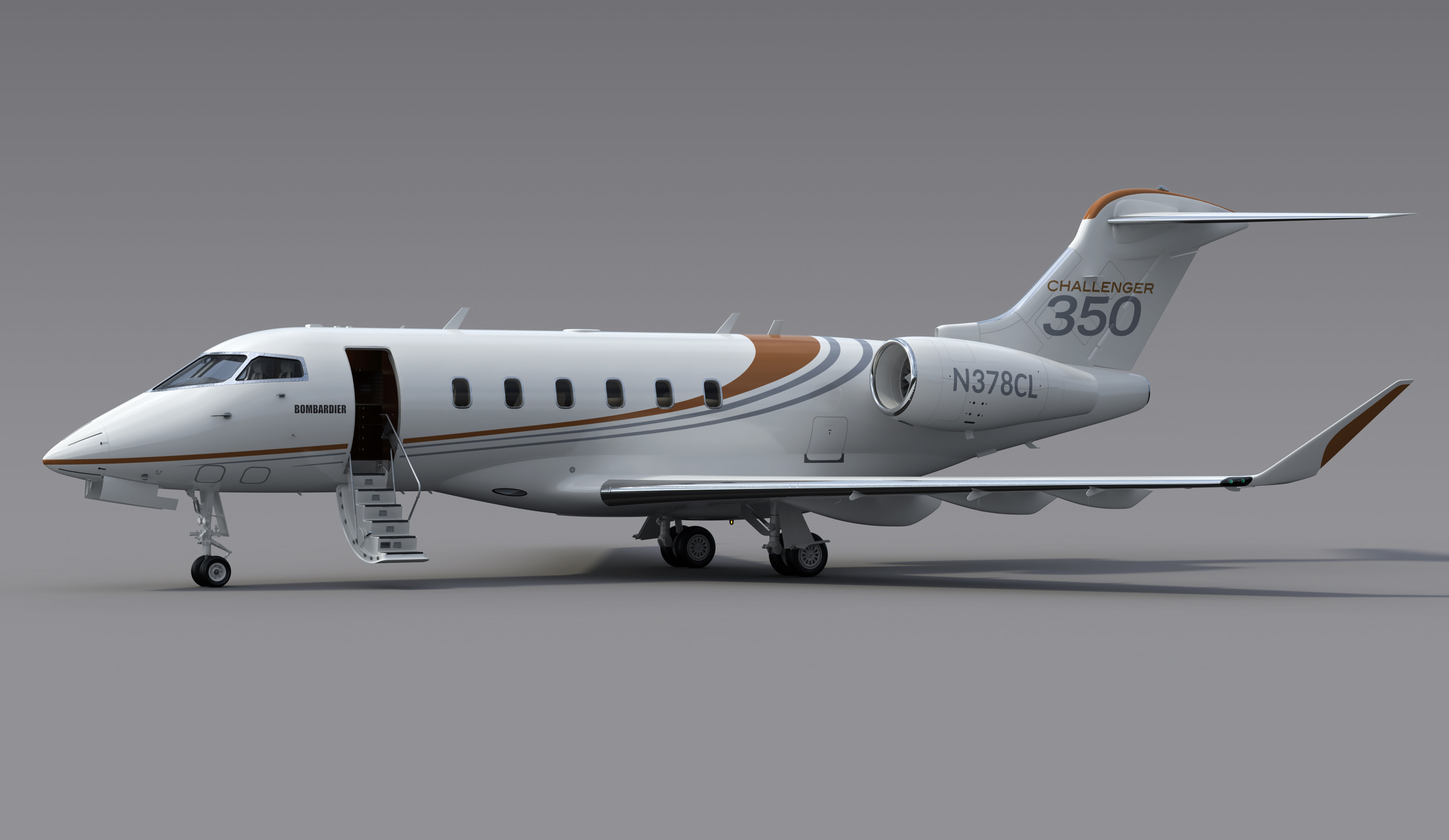 3D bombardier challenger 350 business jet model - TurboSquid 1463548