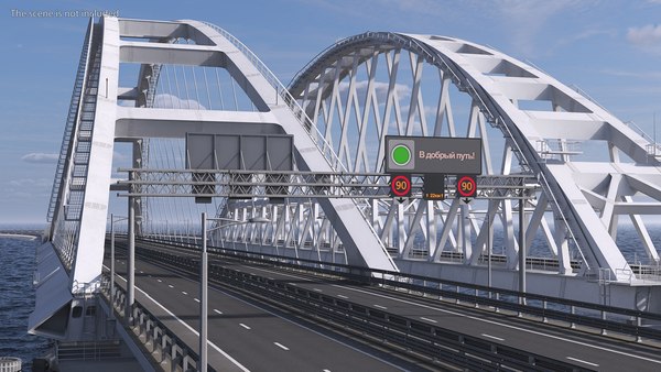 克里米亚大桥3D模型 - TurboSquid 2201990