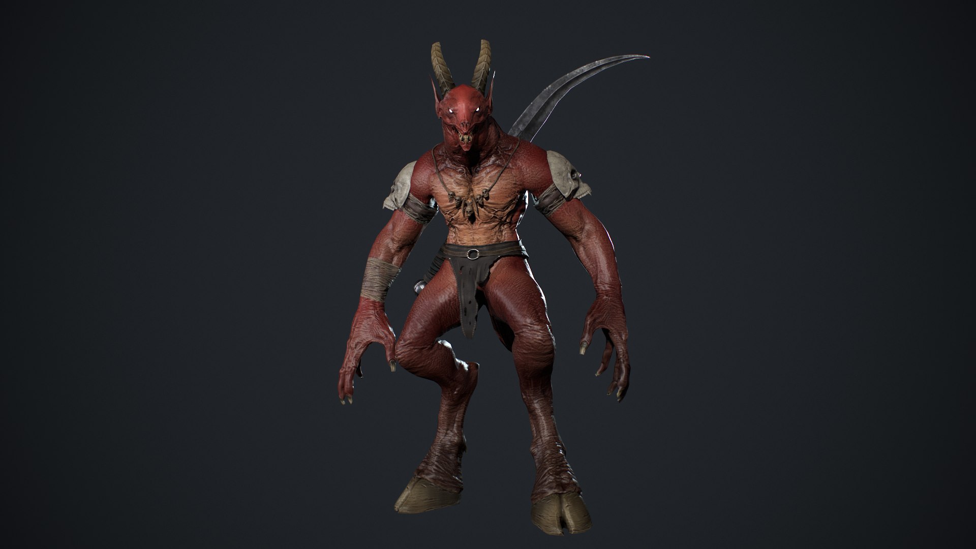 3D Model Demon Character 8 - TurboSquid 2138055