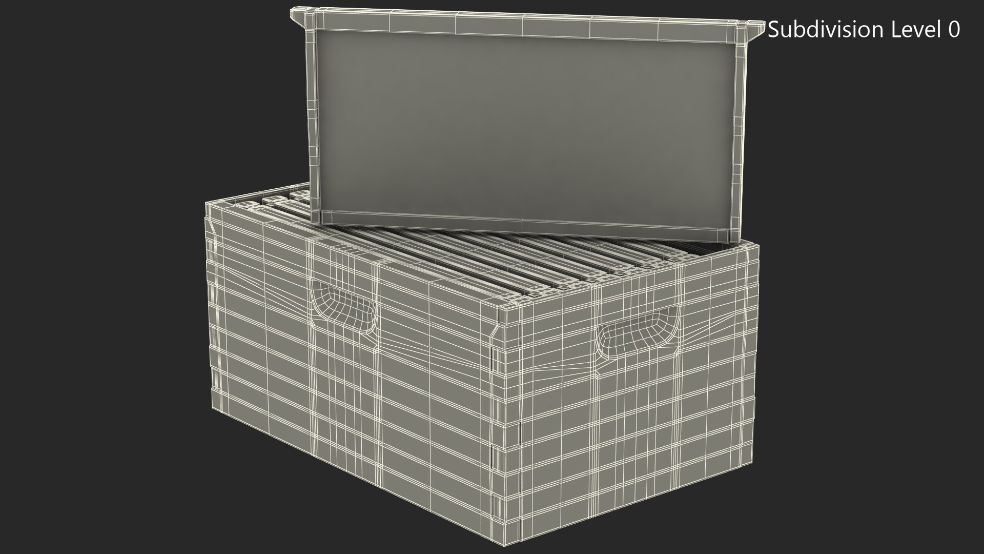 Painted honey bee box 3D model - TurboSquid 1486453