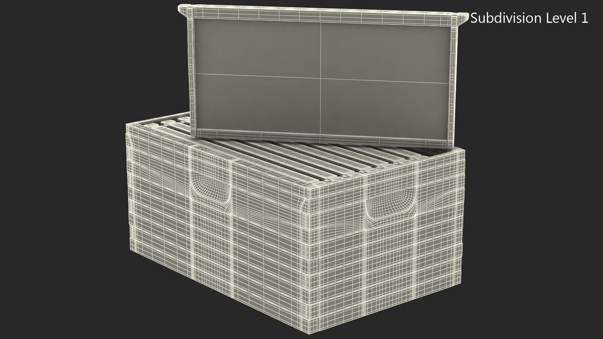 Painted honey bee box 3D model - TurboSquid 1486453