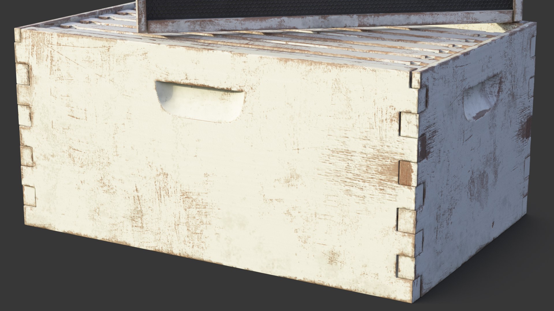 Painted honey bee box 3D model - TurboSquid 1486453