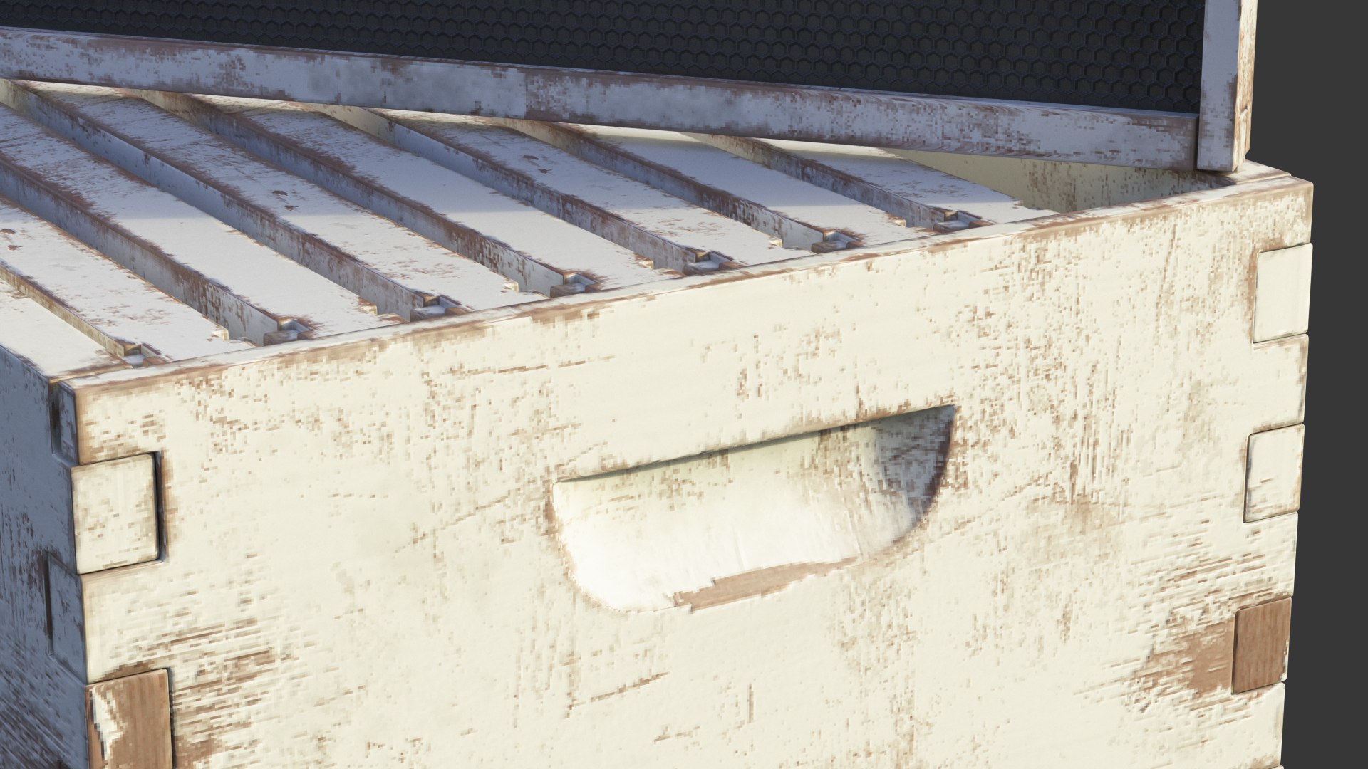 Painted honey bee box 3D model - TurboSquid 1486453