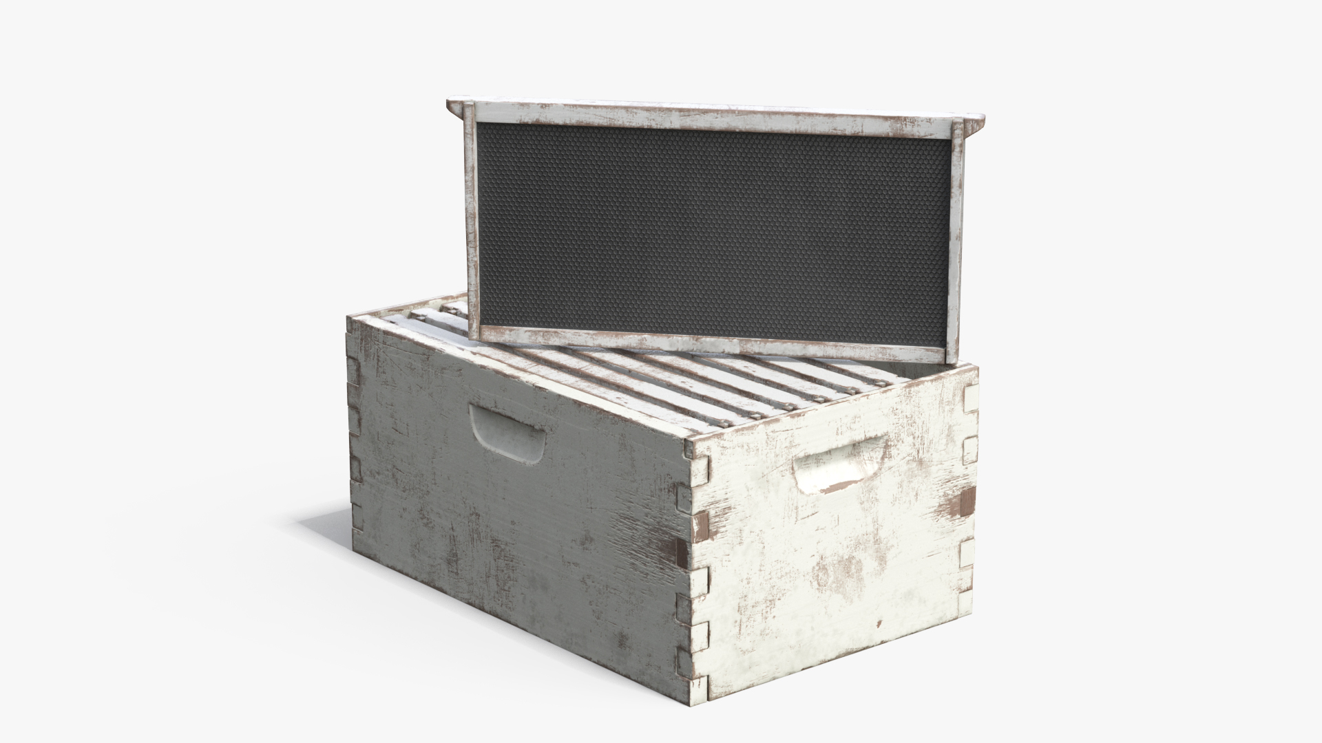Painted honey bee box 3D model - TurboSquid 1486453