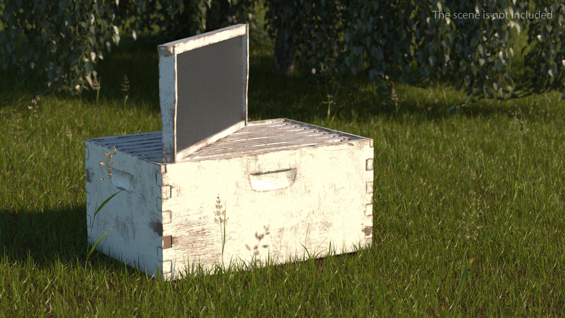 Painted honey bee box 3D model - TurboSquid 1486453