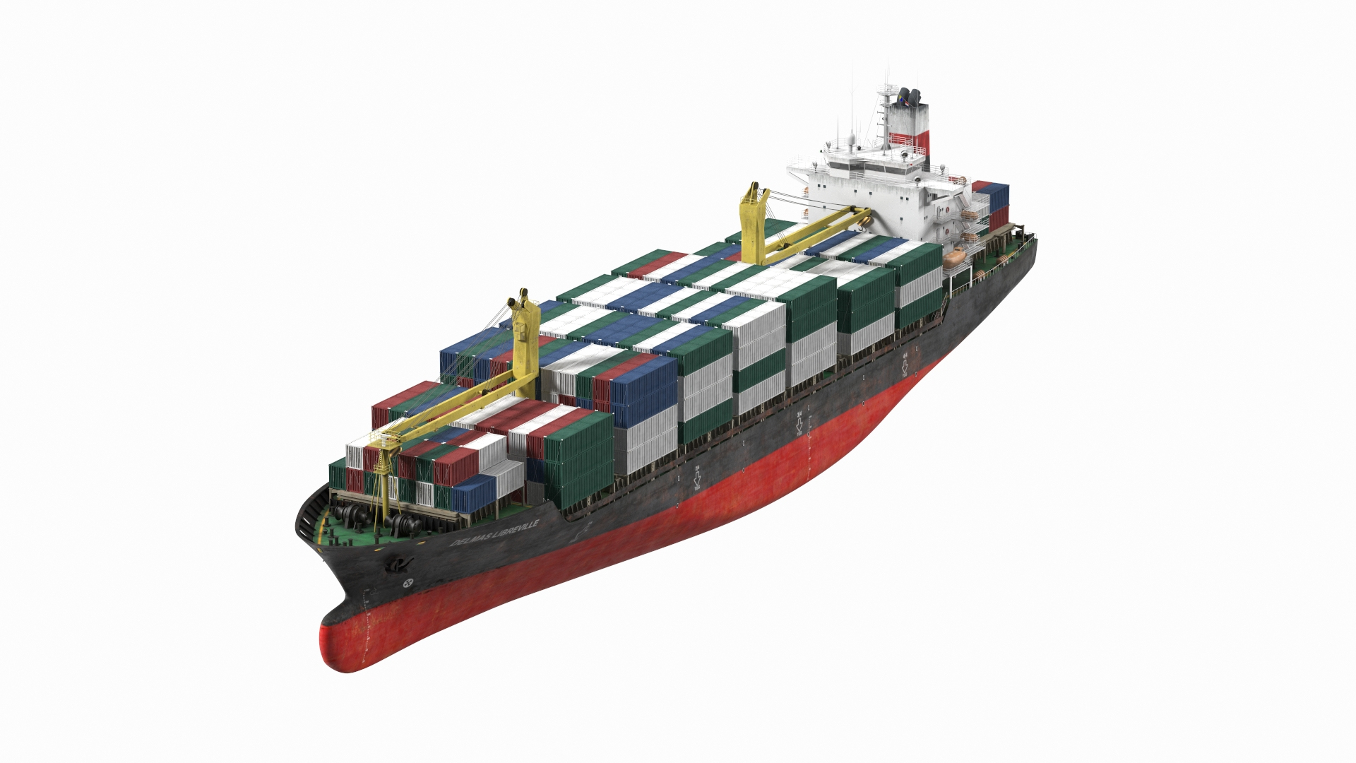 3D Ship With Simple Containers - TurboSquid 1874777