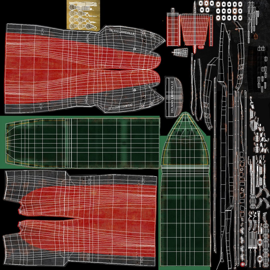 3D Ship with Simple Containers - TurboSquid 1874777