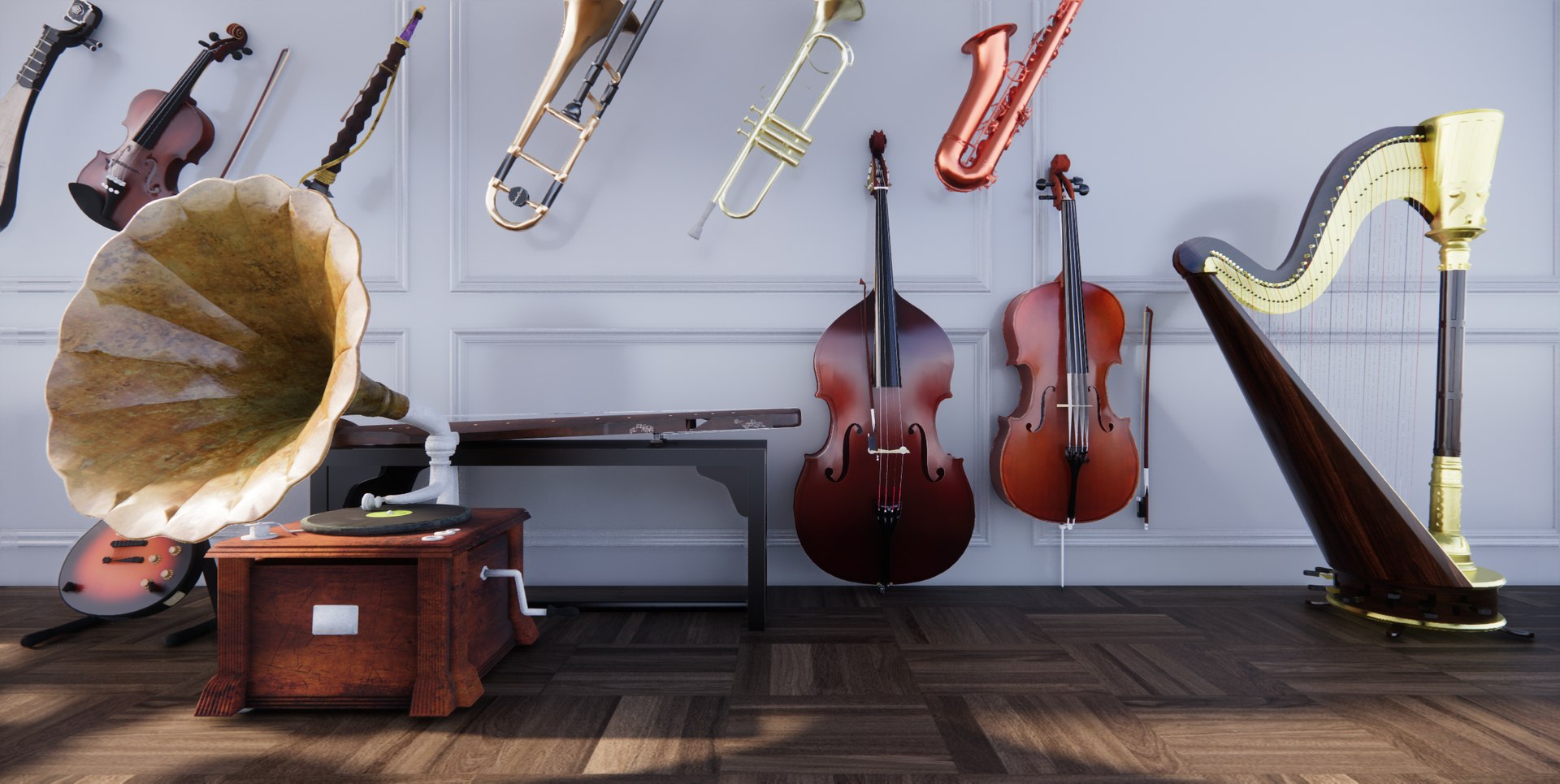 Music Store -A1 3D model - TurboSquid 2008710