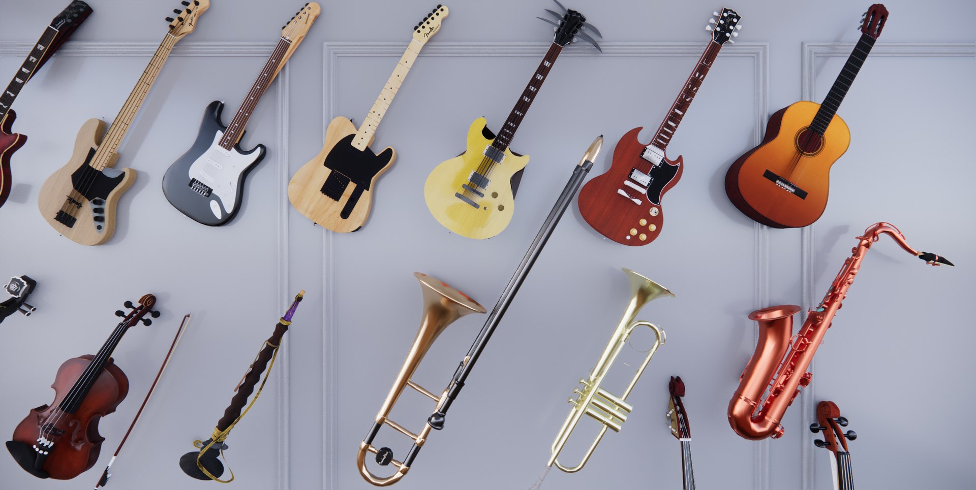 Music Store -A1 3D model - TurboSquid 2008710