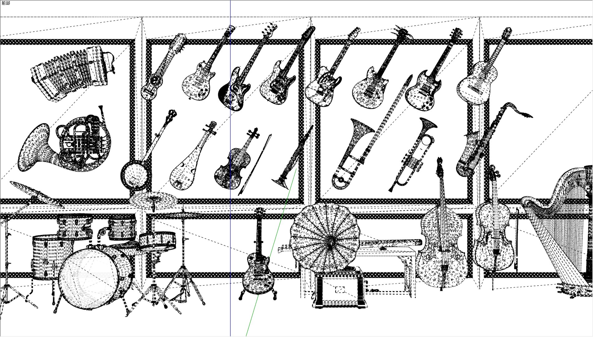Music Store -A1 3D model - TurboSquid 2008710