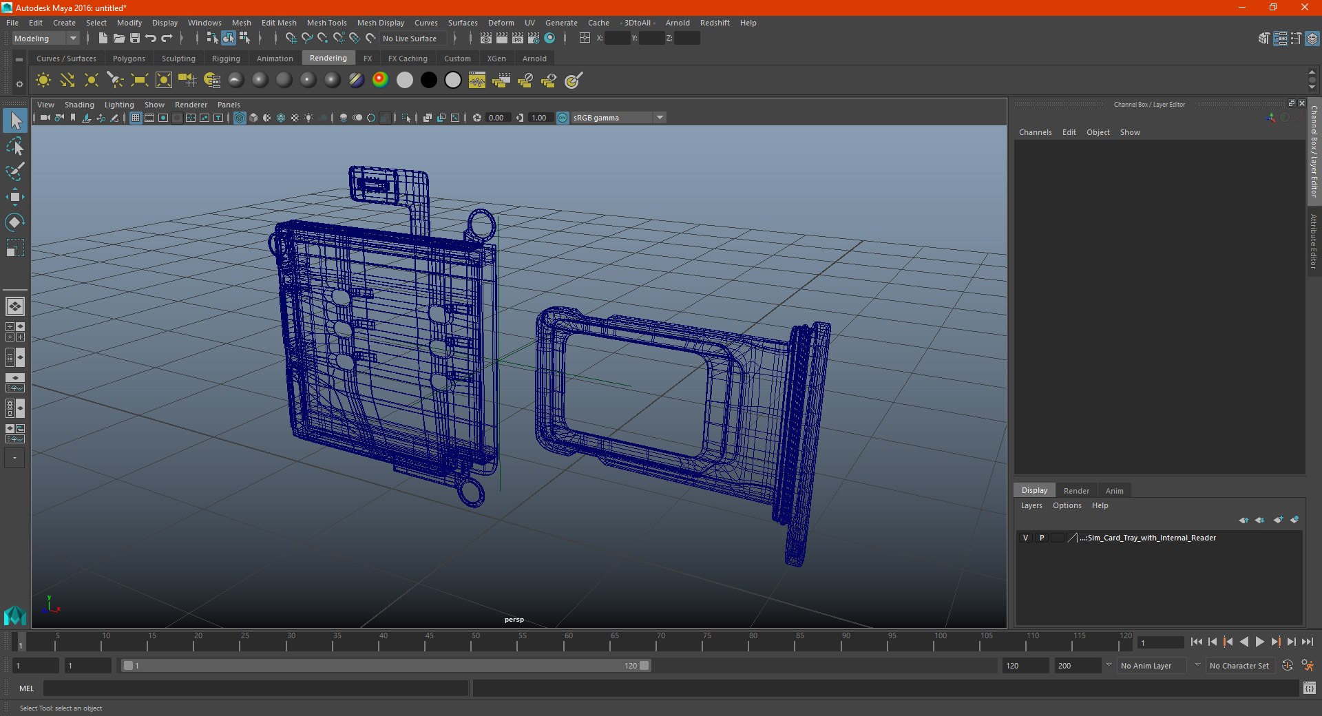 3D Sim Card Tray Internal - TurboSquid 1647105