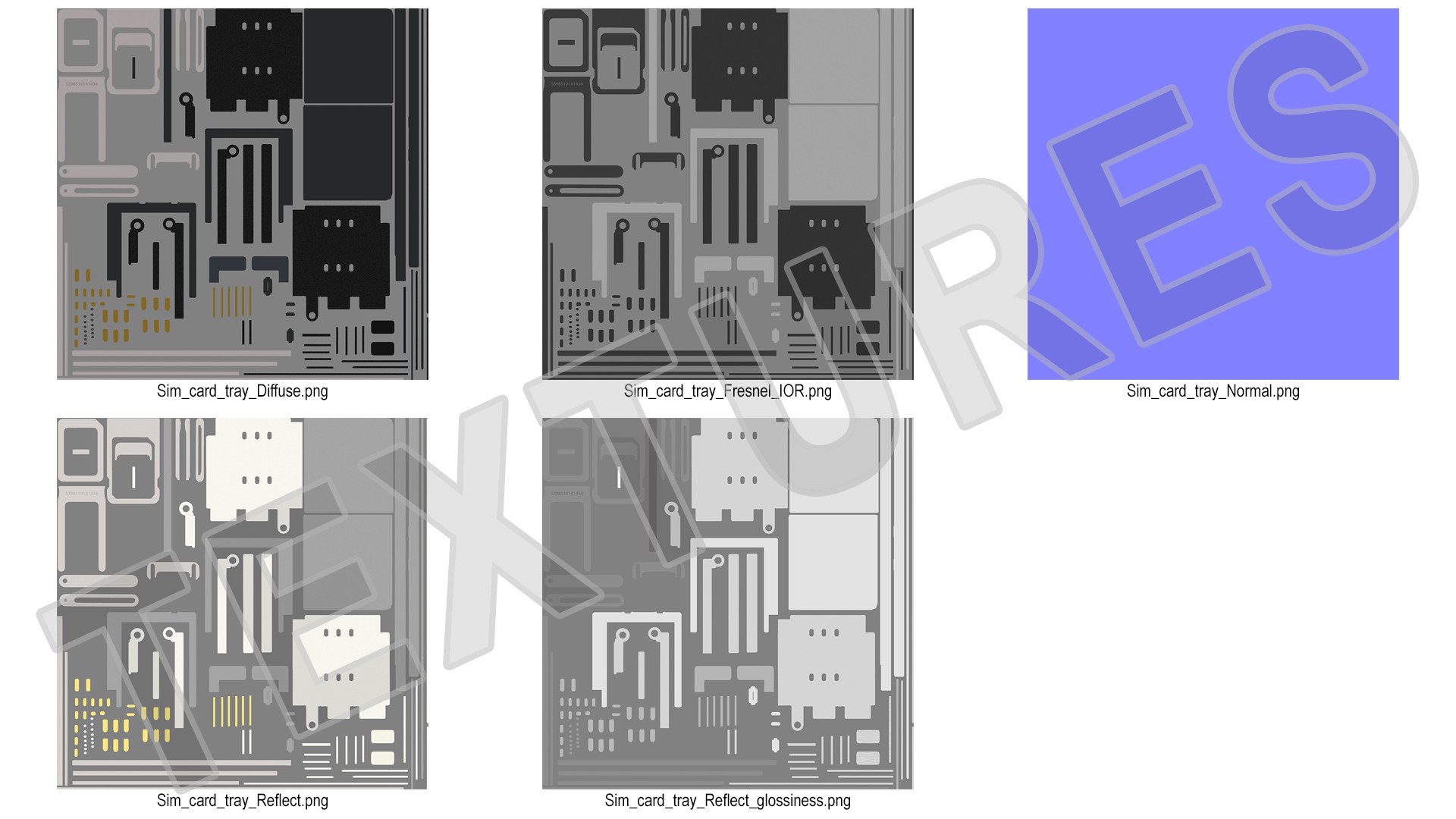 3D Sim Card Tray Internal - TurboSquid 1647105
